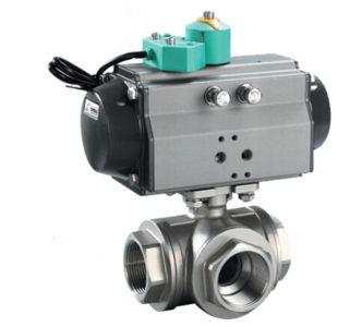 Pneumatic Actuated Three Way Ball Valve Manufacturer